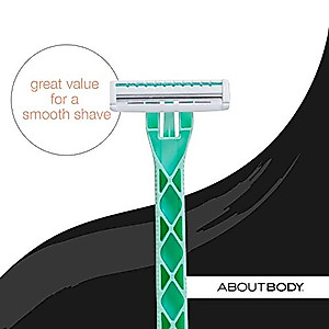 Kai About Face Body Twin Blade Pivoting Disposable Razors; 12 Shavers for Women; Curve-Hugging Pivoting Head with Aloe & Vitamin E Strip, Shaving Razors for Women