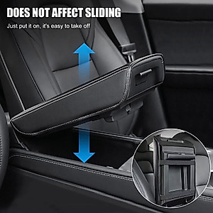 MASHA Car Armrest Box Cover for Tesla Model 3 Model Y 2017-2022 2023 2024 Central Control Armrest Decoration Interior Car Accessories