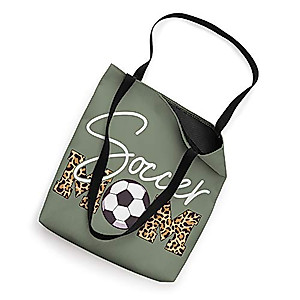 Soccer Mom Leopard Print Ball Tote Bag