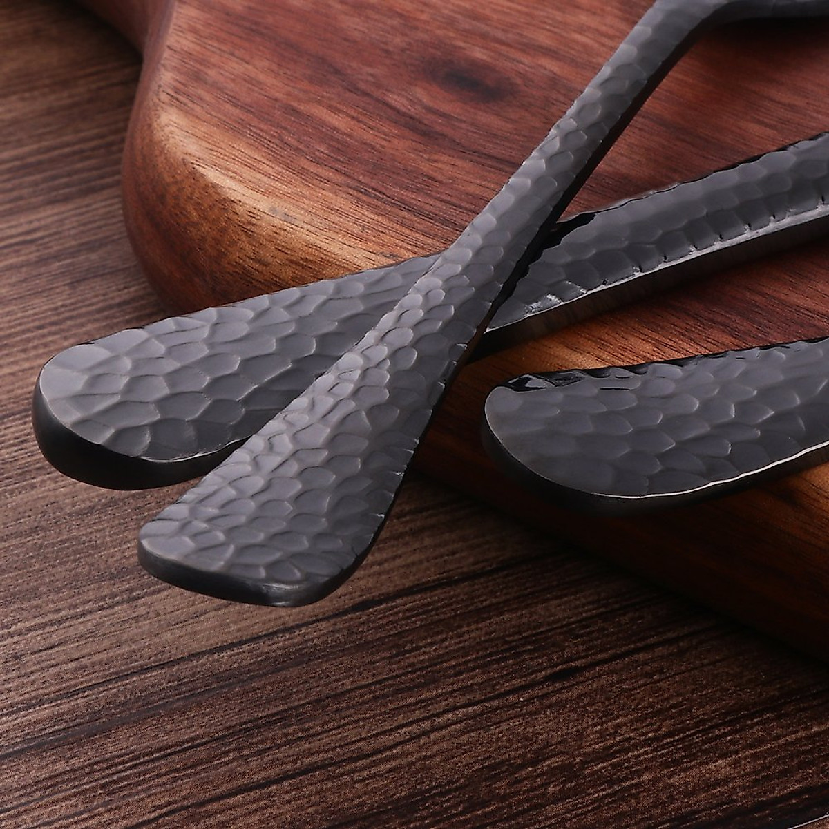 20-Piece Black Flatware Silverware Set, Bisda Stainless Steel Cutlery Sets, Multipurpose Use for Home, Kitchen, Restaurant, Hotel Tableware Utensil Service for 4