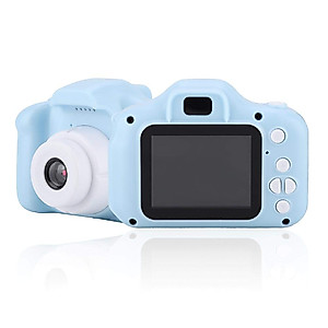 Mini Portable Kids Camera - 2.0 inch IPS Color Screen - HD 1080P Children's Digital Camera - with Photo/Video Function - Boys, Girls(Blue)