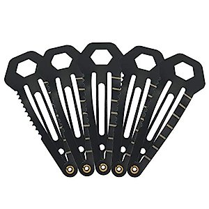 Haxtec Multi Tool Tactical Hair Clips - Multi-Functional EDC Survival Kit Christmas Gifts For Girls Women (10 Pack)