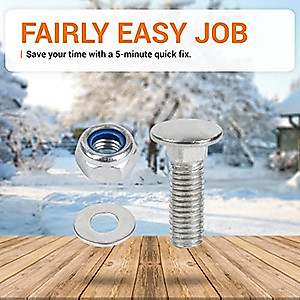 BlueStars 784-5580 Snow Thrower Plastic Slide Shoe Skid Shoes with Mounting Hardware - for MTD Cub Cadet Yardman 2-Stage Snow Blowers - Replaces 784-5580-0637 784-5580-0638 784-5580-0662 - Pack of 2