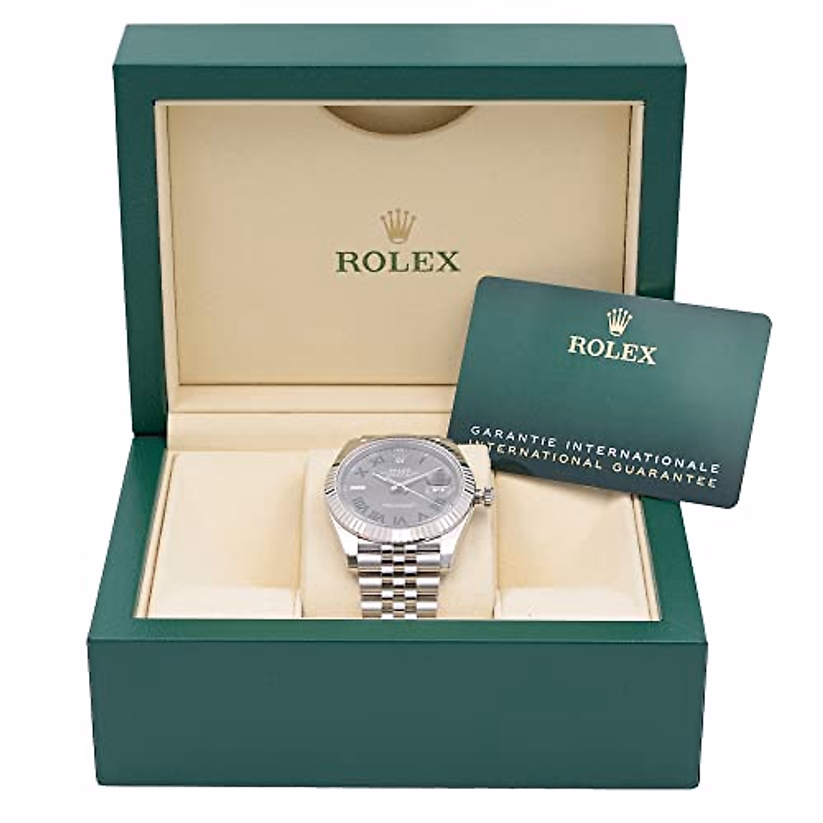 Rolex Datejust 41 Slate Dial Automatic Men's Steel and White Gold Jubilee Watch 126334GYRO