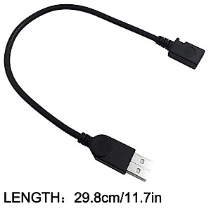 AFUNTA USB 2.0 Micro 5 Pin Female to Standard USB Male Extension Cable for Data Transfer -5 inch