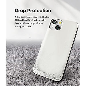 GOOSPERY Magnetic Door Bumper Compatible with iPhone 13 Case, Card Holder Wallet Case, Easy Magnet Auto Closing Protective Dual Layer Sturdy Phone Back Cover - White