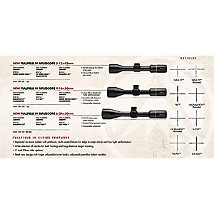 Burris Fullfield IV 2.5-10x42mm Hunting Rifle Scope, Illuminated Ballistic E3 Reticle