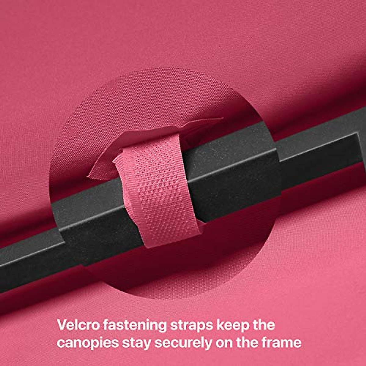 Flexzion 8x8 Gazebo Canopy Replacement Top Waterproof Cover - Outdoor Gazebo Canopy Cover - Double Tier UV30 Cover for Canopies, Garden, Patio, Yard Tent (Red)