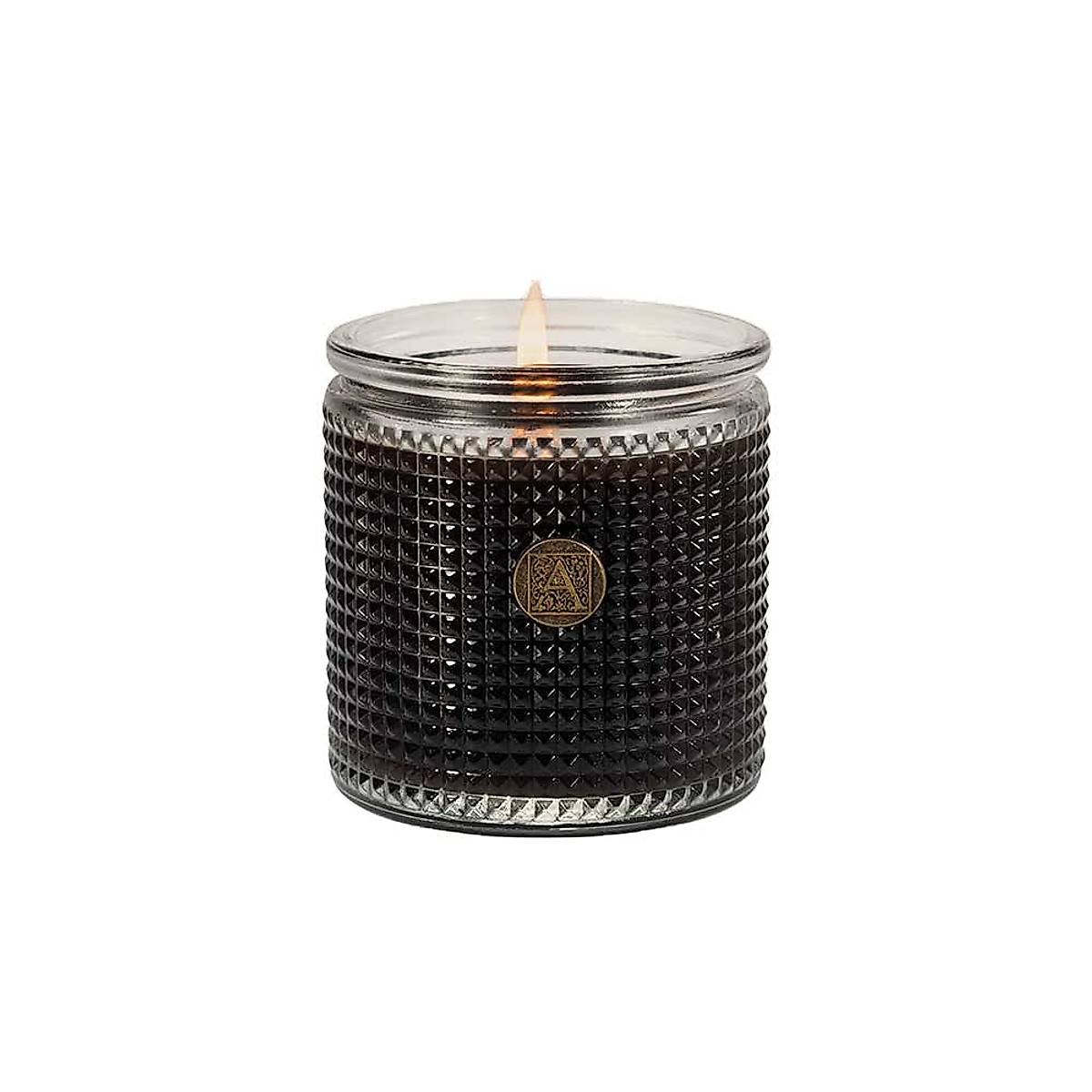 Aromatique Textured Glass Candle, The Smell of Espresso, 6 Ounce