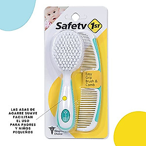 Safety 1st Easy Grip Brush and Comb, Colors May Vary