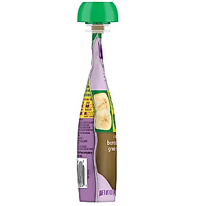 Plum Organics | Mighty Food Group Blend | Organic Baby Food Meals [12+ Months] | Banana, Kiwi, Spinach, Greek Yogurt & Barley | 4 Ounce Pouch (Pack Of 6) Packaging May Vary