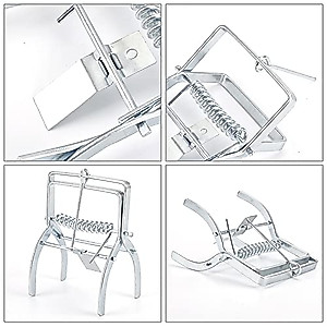 FTYRWU7IWO Humane Kill Mouse Trap Catcher Garden Yard Farm Land Rat Cage Outdoor Mouse Catcher Anti Corrosion Durable Rat Trap Mouse Trap Outdoor Metal Alloy