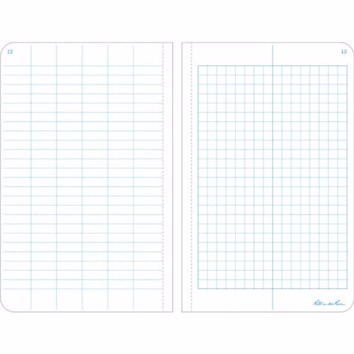 Rite in the Rain Weatherproof Hard Cover Notebook, 4 3/4" x 7 1/2", Yellow Cover, Field Pattern (No. 350F), 7.5 x 4.75 x 0.625