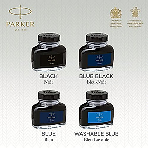 Parker 1950375 Quink Ink Bottle, Black, 57 ml