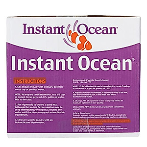 Instant Ocean Sea Salt for Marine Aquariums, Nitrate & Phosphate-Free, 200-Gallon