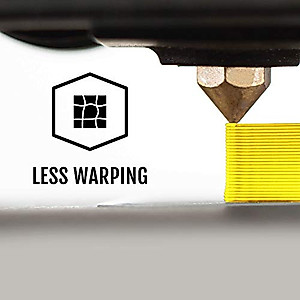 HATCHBOX PLA PRO+ 3D Printer Filament, Dimensional Accuracy +/- 0.03 mm, 1 kg Spool, 1.75 mm, Yellow