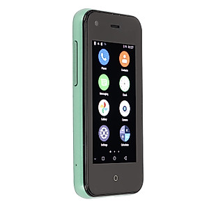 D18 Mini Phone, 2MP Rear 0.3MP Front 1GB RAM 8GB ROM 2.5 Inch High Definition Screen 3G Mini Smartphone One Piece for Work (Green)