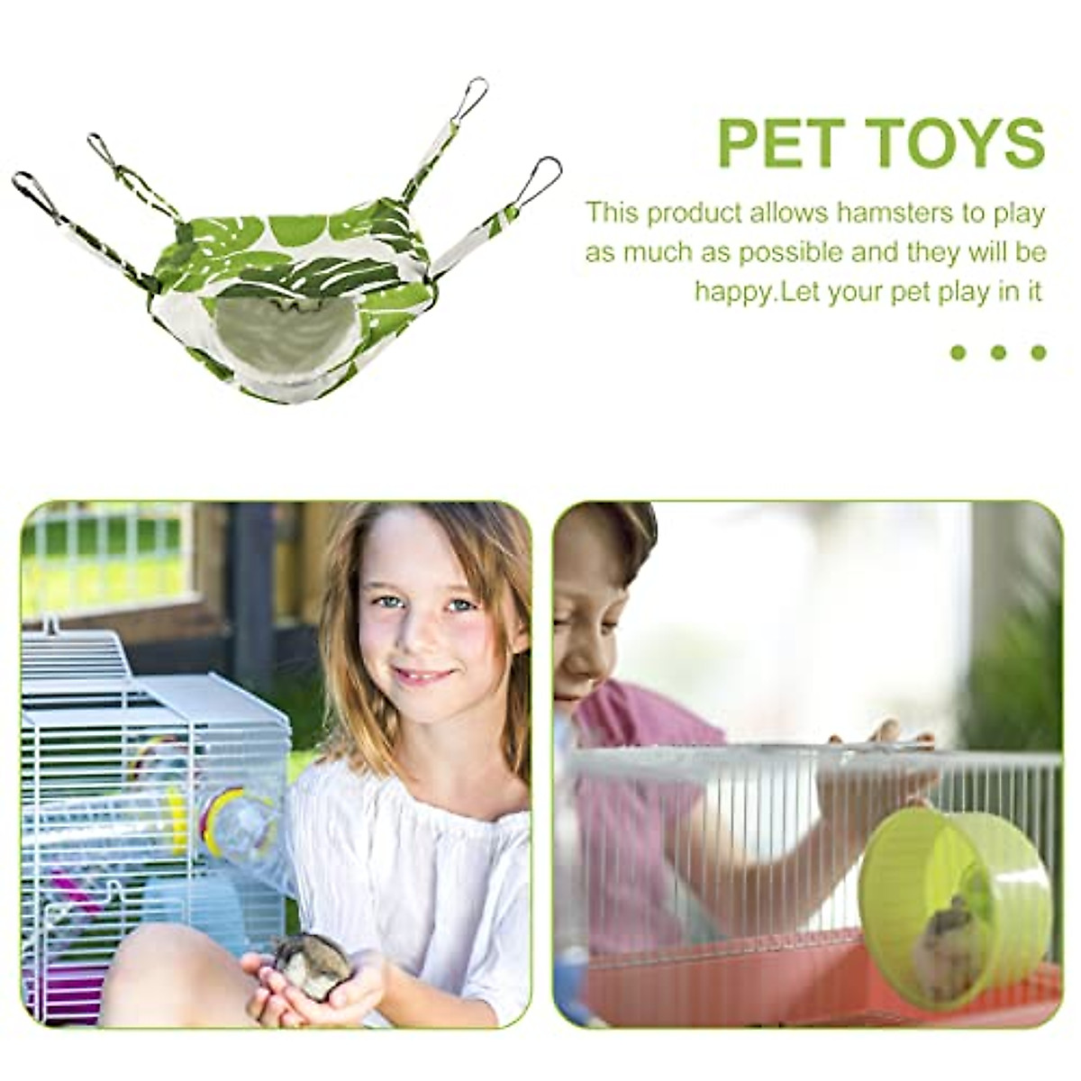 Chinchilla Accessory Ferret Hammock Hanging Guinea Pet for Pig Squirrel Sleeping Rat Swing Parrot Hamster Cage Suspending Animal Breathable Small Warm Comfortable Bed