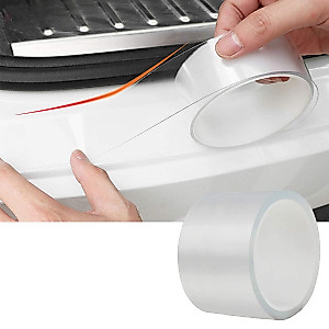 Universal Car Door’s Collision-Proof Strips Car Door Edge Guards Anti-Collision Adhesive Strip Invisible Transparent Bumper, Scratch-Resistant Body, Protect Car Door, Rear Bumper(33Ft x 2.8In)