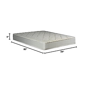 Continental Mattress, 9-Inch Gentle Firm Tight top Innerspring Mattress, Full XL