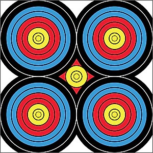Duramesh Archery Targets Sight in Target, 24x24, DM104