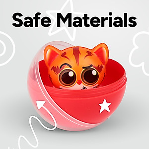 Capsule Vending Machine Translucent Round Capsules Empty 10 pcs 4.7 inch - Gumball Machine Capsules Easter Basket Stuffers Birthday Gifts - Pinata Stuffers DIY Craft Supplies Claw Machine Refills