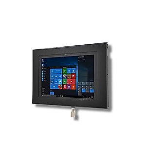 TABcare Locking Security Metal Case for Amazon Fire HD 10 2019 Used as Kiosk, POS, Store, Show Display (Black, VESA & Wall Mount)