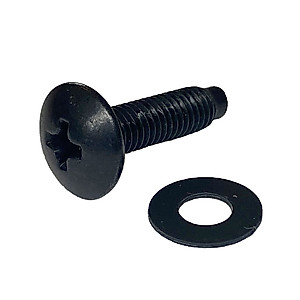 RackGold® 10-32 Rack Screws w/Delrin Washers 100 Pack - USA Made