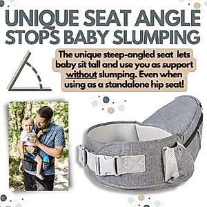 TICO GOODS Baby Carrier with Hip Seat- 6 in 1 Baby Carrier with Seat and Head Support, Baby Carrier Newborn to Toddler, Baby Carrier for Men, Baby Carrier Backpack, Kangaroo Baby Carrier 25-60 lbs