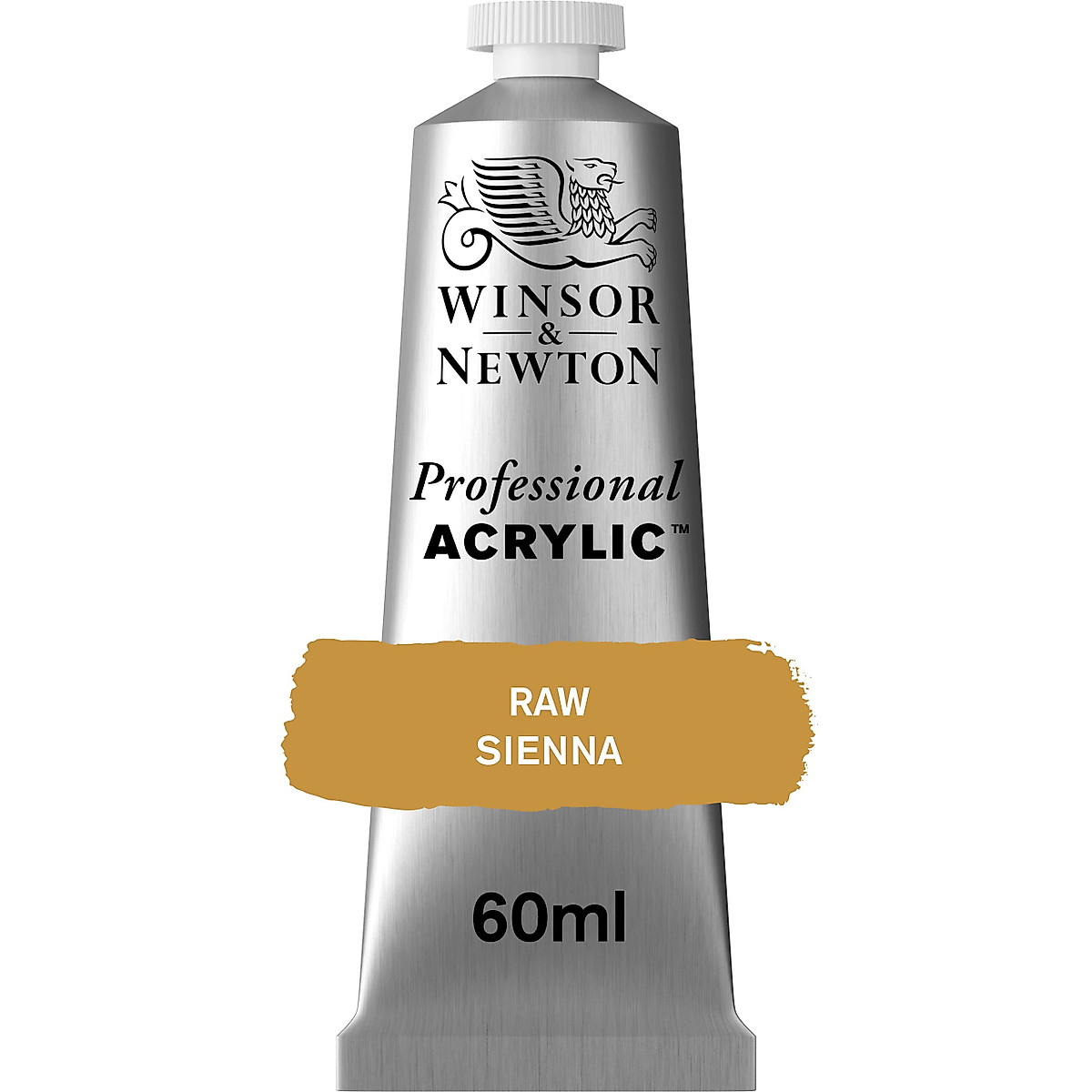 Winsor & Newton Professional Acrylic Paint, 60ml (2-oz) Tube, Raw Sienna