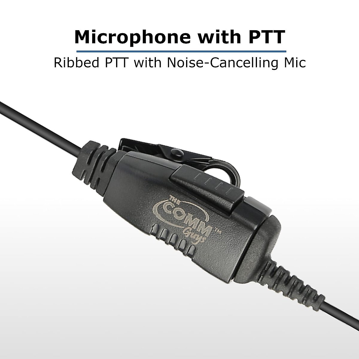 The Comm Guys 1-Wire Earhook Earpiece and Mic Headset, Compatible with Motorola XPR 3300e XPR 3500e XPR3300 XPR3500 Two Way Radios
