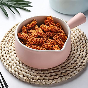 Hemoton Braising Pan with Lid Butter Pot Mini Butter Coffee Heater Korean Pots for Cooking Casserole Pot Stew Coffee Warmer Miniature Food Pink Milk Ceramics Baby Kitchenware