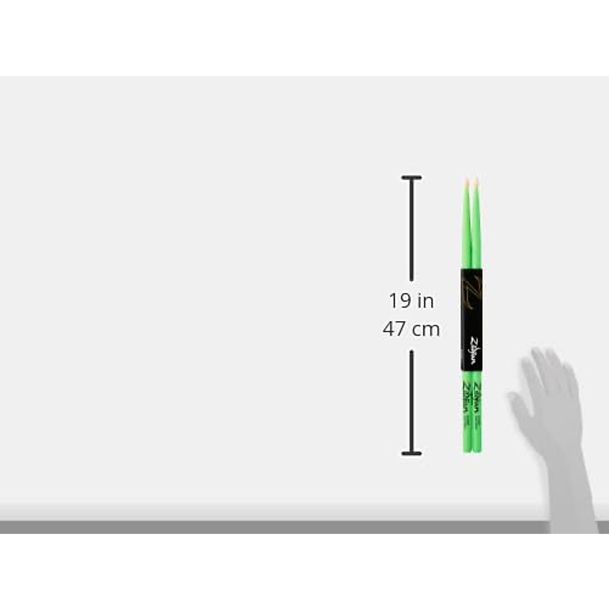 Avedis Zildjian Company 5A Acorn Neon Green Drumsticks