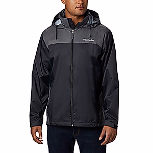 Columbia Men's Glennaker Lake Rain Jacket, Black/Grill, Large