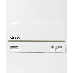 The Ordinary The Balance Set (4 Pcs: Squalance Cleanser + Salicylic Acid 2% Masque + Niacinamide 10% + Zinc 1% + Natural Moisturizing Factors + HA)