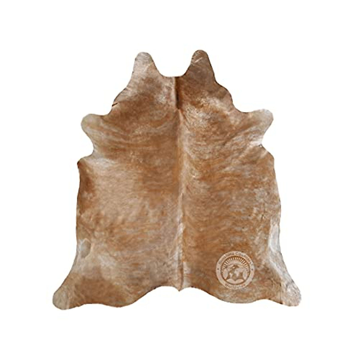 Genuine Palomino Beige Cowhide Rug 6 x 7-8 ft. 180 x 240 cm