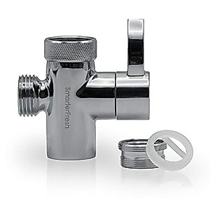 SmarterFresh Faucet Diverter Valve With Aerator and Male Threaded Adapter, Faucet Adapter for Hose Attachment, Faucet Connector for Water Diversion