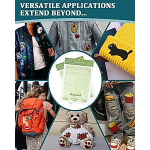 Patch Magic Adhesive, 2 Pack Girl Scout Patch Adhesive Washable Double-Sided Glue for Scout Badges, Patches, Fabric, and More, Cut to Fit Freestyle, No Sewing No Ironing