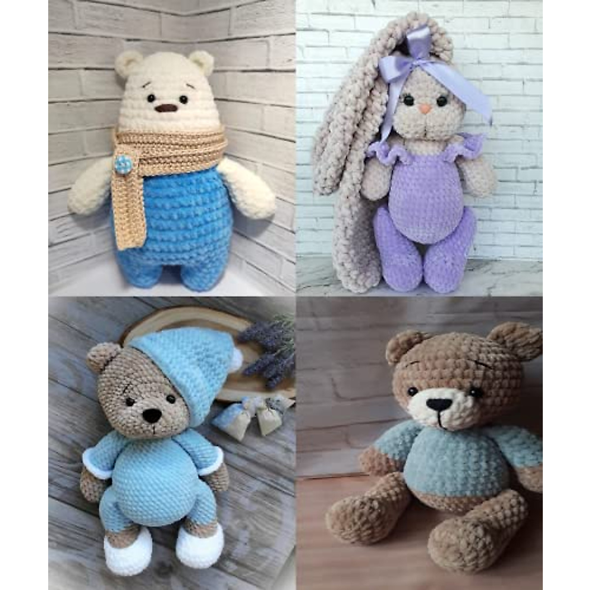 Troyarn Velvet Chenille Baby Blanket Yarn Amigurumi Yarn for Crocheting and Knitting Super Bulky 100 gr (132 yds) (10126 - Green)