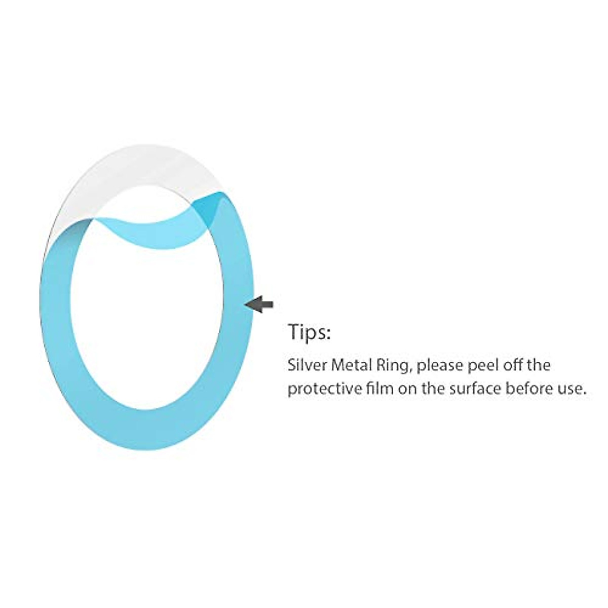 WYNK Magnetic Wireless Charger Metal Rings with 3M Sticker 4 PCS Compatible for Magsafe Charger,Compatible with iPhone 12/13 Mini/Pro/Pro Max and Samsung Galaxy(2 Black + 2 Silver)