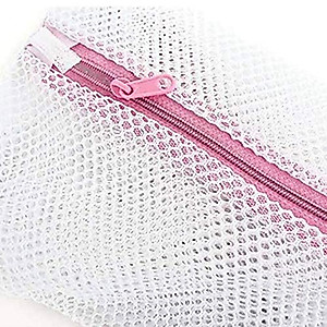 3Pcs Delicates Mesh Laundry Bags Net Washer Dryer Bag Travel Laundry Bag Clothing Zipper Washing Bags for Laundry, Blouse, Bra, Hosiery, Stocking, Underwear, Lingerie, Baby Clothes