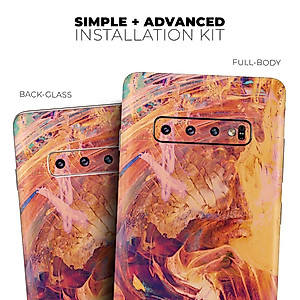 DesignSkinz Liquid Abstract Paint Remix V70 Protective Vinyl Decal Wrap Skin Cover Compatible with The Samsung Galaxy S20 (Screen Trim & Back Glass Skin)
