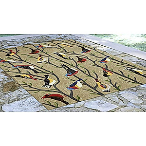 Liora Manne Frontporch Indoor/Outdoor Rug, 3 ft 6 in x 5 ft 6 in, Birds Multi