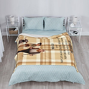 Valentines Couple Throw Blanket for Him and Her - Anniversary Wedding Gift for Couple Husband Wife - Ideal Blankets for Couch, Sofa, Bedroom & Living Room