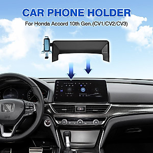 Autorder Car Phone Holder for Honda Accord 2018-2021 2022 Accessories Air Vent Screen Fixed Clip Cell Phone Mount Hands-Free 360 Degree Rotation