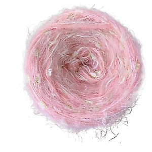 100G/Ball DIY Features Hand Mixed Line Mohair Yarn for Knitting Crochet Pretty Tassel Blend Yarn DIY Gift Knitted Bag Sweater