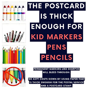 100 Pack of Blank Postcards. Each Post Card in This Patriotic, Bulk Set is 4 x 6, USPS Compliant (mailable), and USA Made. Mail to Voters to get Votes. Flip Side is Plain White and unused. (Variety)