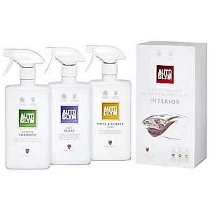 Autoglym The Collection - Perfect Interiors - The Ideal Car Cleaning Kit That Includes Interior Shampoo, Fast Glass, and Vinyl & Rubber Care