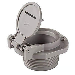 ATIE Pool Free Rotation Snap-Lock Vacuum Vac Lock Safety Wall Fitting W400BLGP for Most Zodiac, Hayward, Pentair Suction Pool Cleaners (Light Gray)