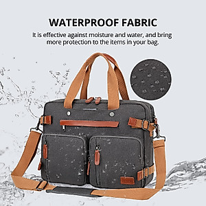 MOLNIA 3 in 1 Laptop Backpack, 17.3 inch Computer Bags for Men, Laptop Backpack for Men, for Travel Bussiness Men Women,Dark Grey